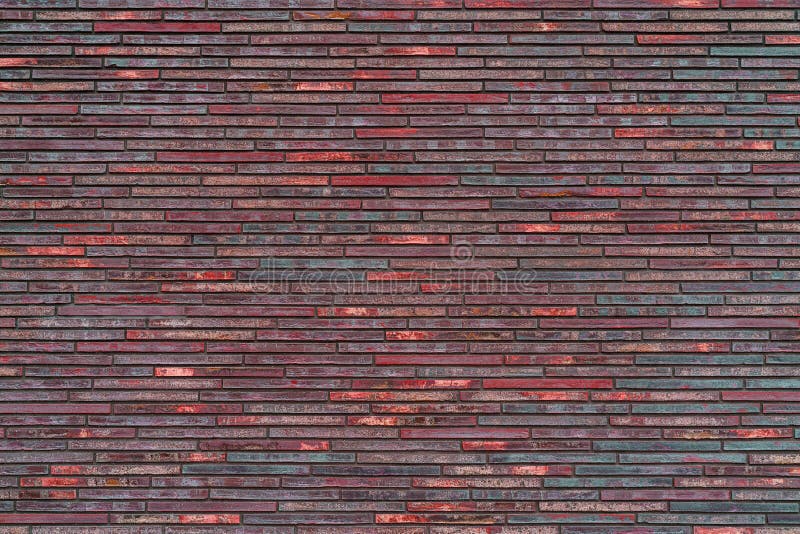 Texture of Decorative Red Brick Wall. House Facade Stock Image - Image ...