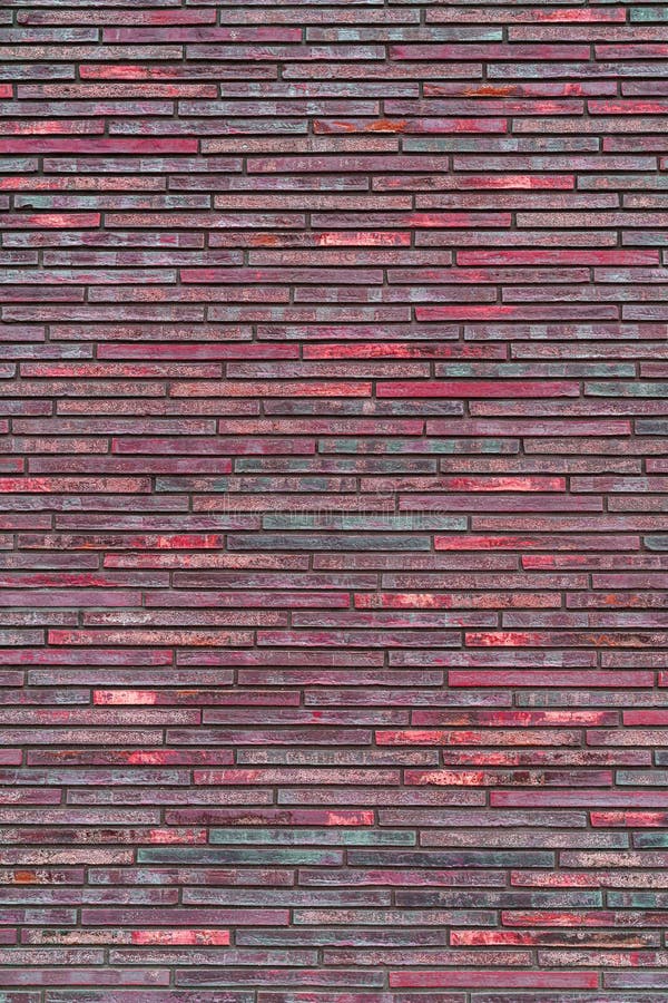 Texture of Decorative Red Brick Wall. House Facade Stock Image - Image ...