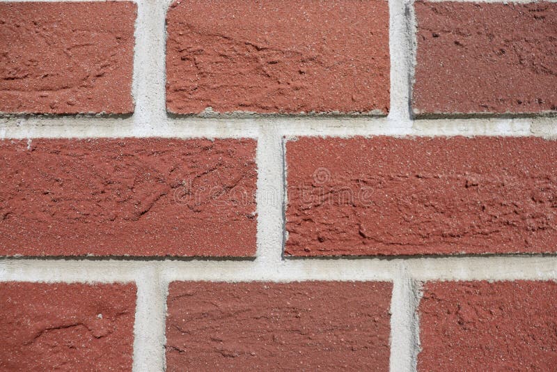 Texture of Decorative Red Bricks Stock Image - Image of build, concrete ...
