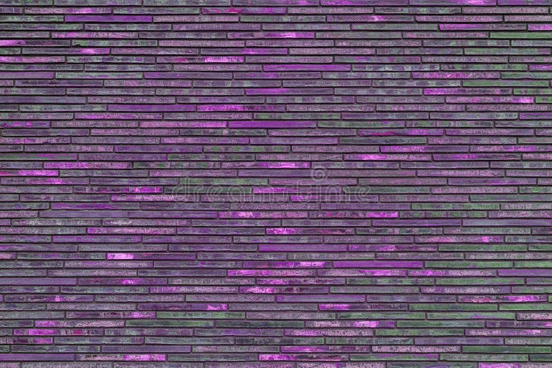 Texture of Decorative Violet Brick Wall. House Facade Stock Photo ...