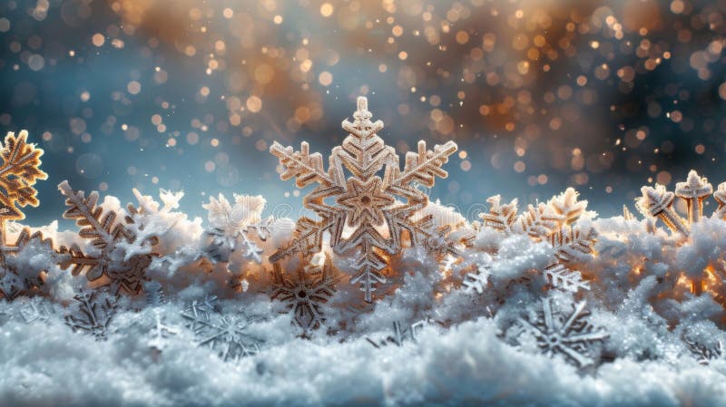 Texture of a Delicate Snowflake Dusted with Shimmering Snow Stock Image ...