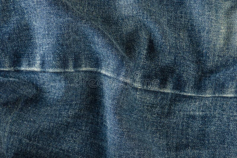 Texture of Denim Close-up. Jeans Seam with Place for Text Stock Image ...