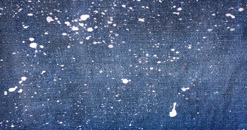 Denim, Jeans Texture Background. Drops of Colorful Paint on Blue ...