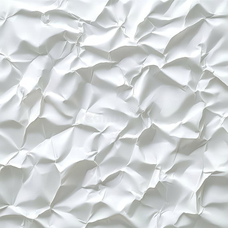 The Texture and Depth of Crumpled White Paper are Highlighted in this ...