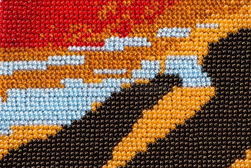 Texture Des Perles Sur La Toile Photo stock - Image du perles, abstrait ...