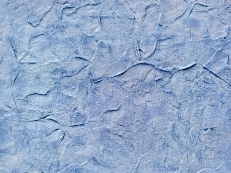 Decorative Blue Color Plaster Texture on the Wall Stock Photo - Image ...