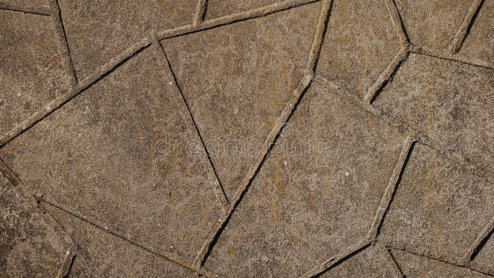 Texture of Designer Concrete Facade with Triangles Stock Photo - Image ...