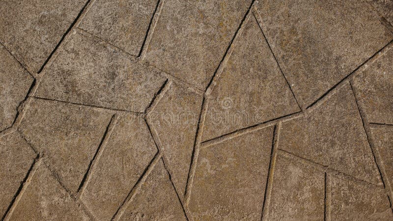 Texture of Designer Concrete Facade with Triangles Stock Image - Image ...