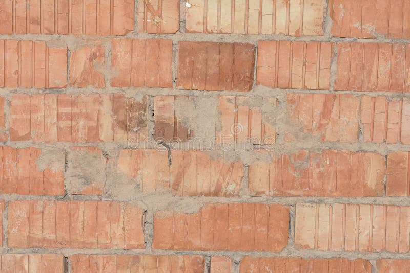 Texture of the Destroyed Brick Wall Stock Photo - Image of dark ...