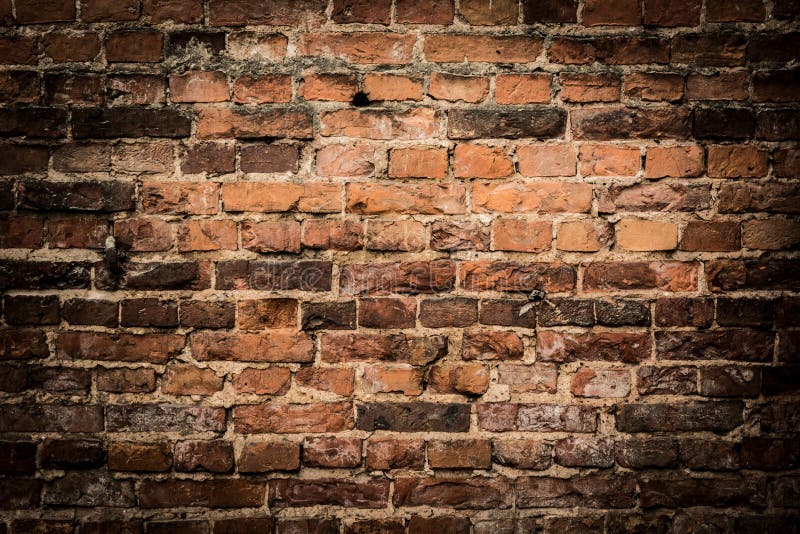 Texture of the Destroyed Brick Wall Stock Image - Image of interior ...