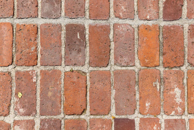 Texture and Detail of a Brick Footpath Stock Image - Image of ...