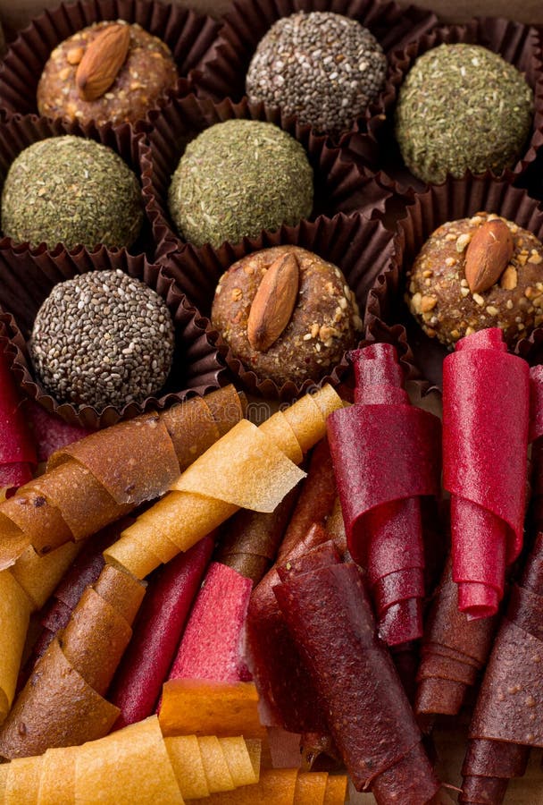 Different Healthy Food Products on a Grey Background. Stock Photo ...