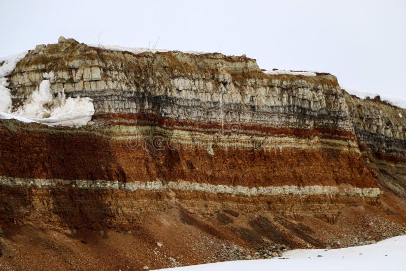 Texture of Different Layers of Clay Underground in Clay Quarry after ...