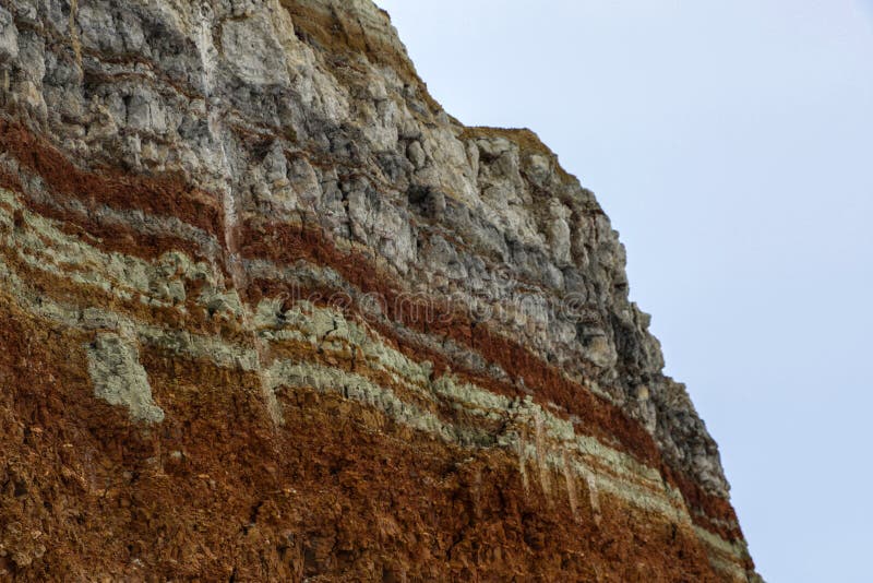 Texture of Different Layers of Clay Underground in Clay Quarry after ...
