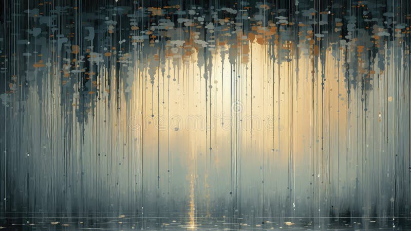 Texture Digital Falling Rain Stock Illustration - Illustration of ...