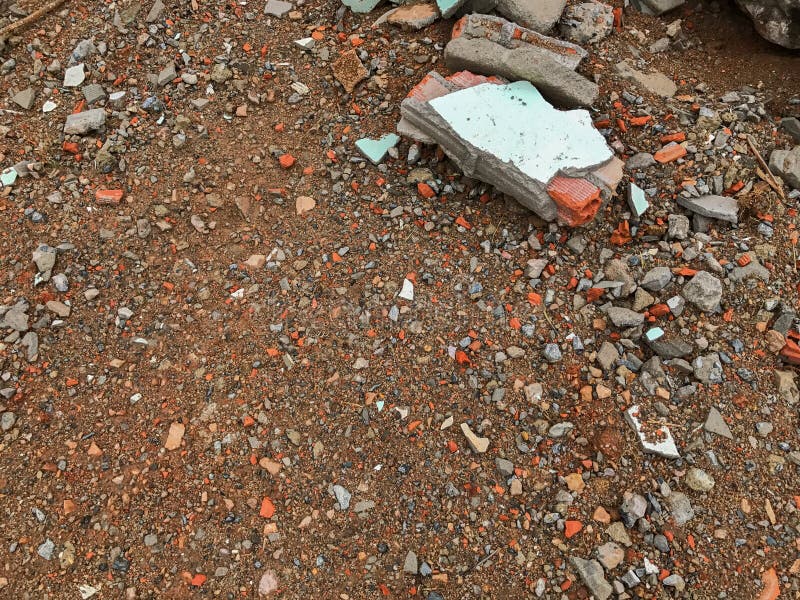 Texture of Dirt in Demolition Site Stock Image - Image of cement ...
