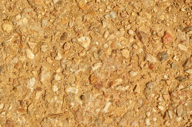 The Texture of a Dirt Road with Small Stones and Sand. Stock Image ...