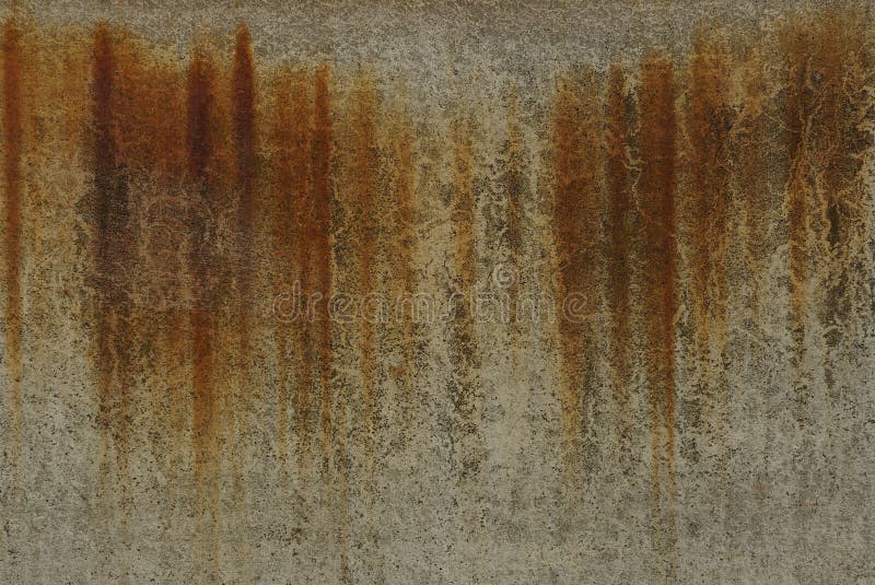 Texture from Dirty Concrete Wall with Brown Rust Stains Stock Photo ...