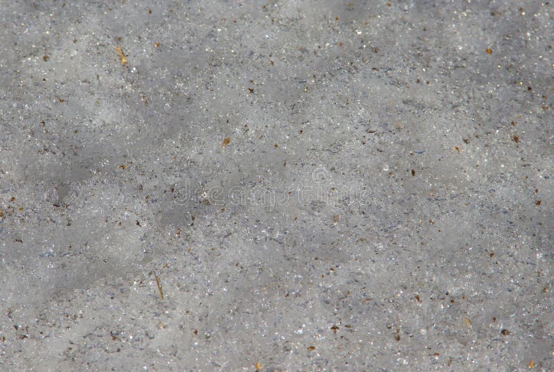 Texture of a Dirty Melting Snow Turning into Ice Stock Photo - Image of ...