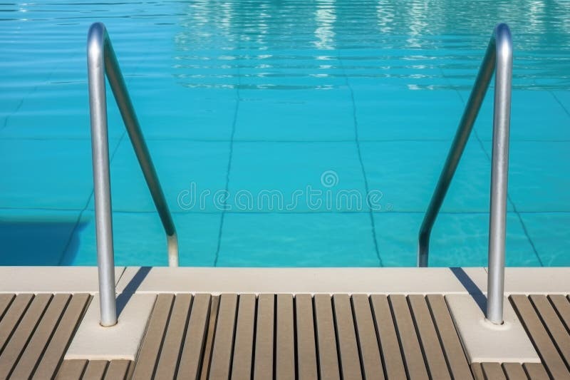 Texture of Diving Boards Aligned Along a Swimming Pool Stock Image ...