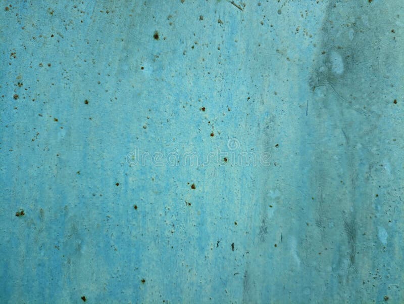 Texture Drawing of an Old Blue Iron Wall. Stock Image - Image of ...