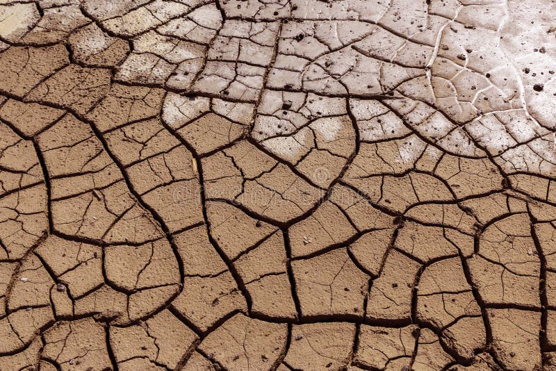Texture of Dried Clay Surface with Deep Cracks Stock Image - Image of ...