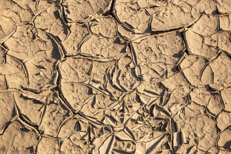 Texture of the Dried Earth with Clay and Sand, Close-up Stock Image ...