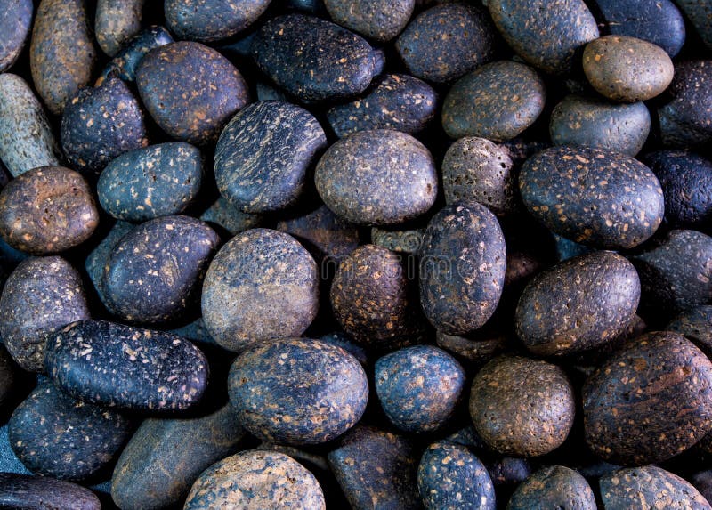 Texture of Dried Round Gray River Stone Background Stock Photo - Image ...