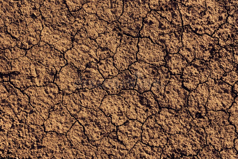 Texture of Dry Cracked Land Surface, Top View Stock Photo - Image of ...