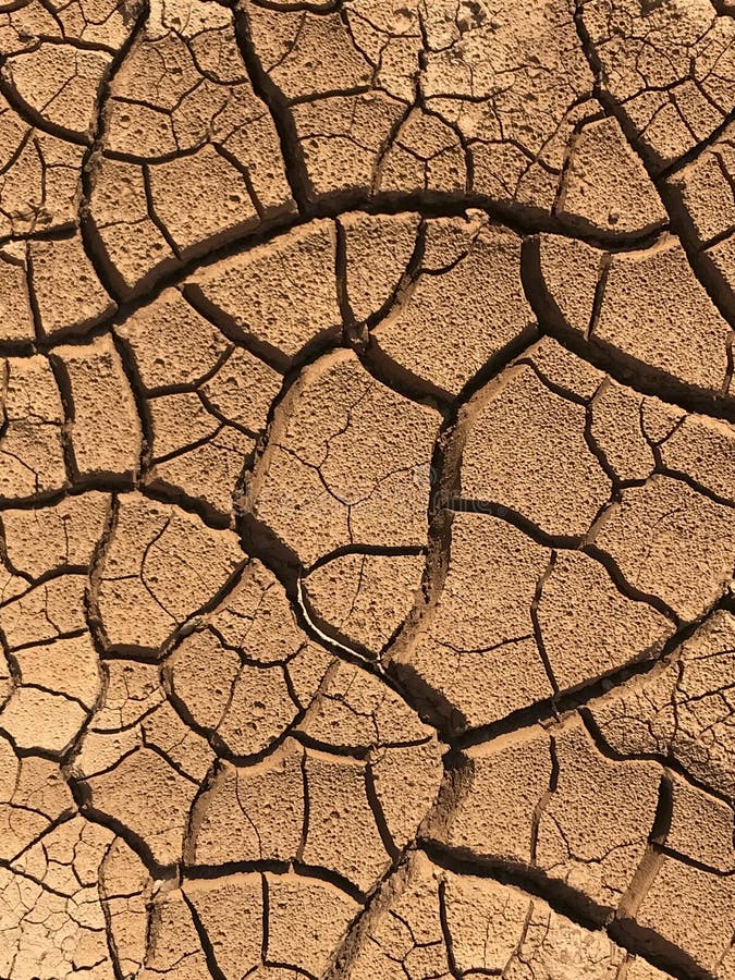 Texture of Dry Land with Clay and Sand, Foreground, Climate Change ...