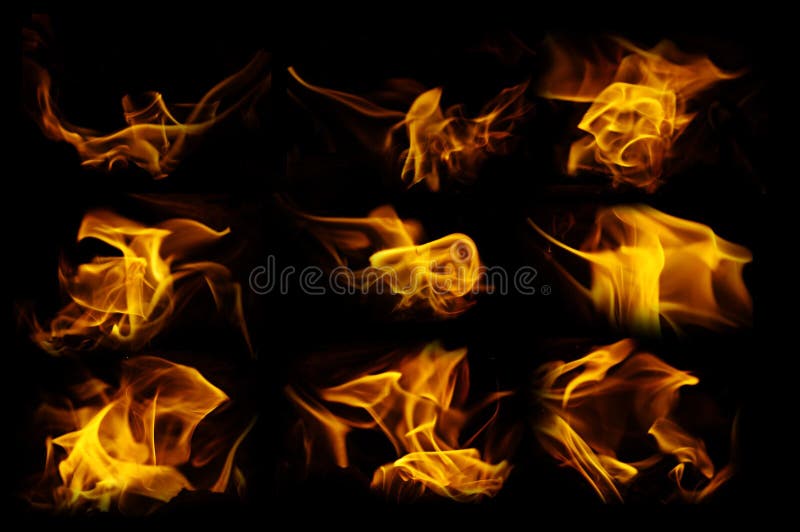 Texture Du Feu Sur Un éclair Noir De Fond Photo stock - Image du ...