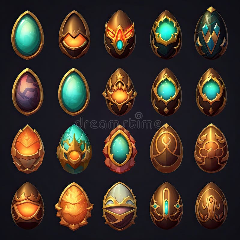 Texture Egg Magic Ai Generated Stock Illustration - Illustration of ...