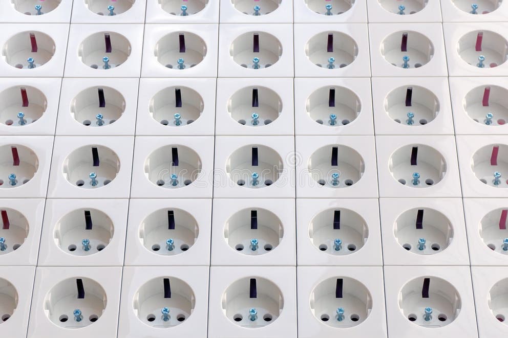 Texture of Electrical Outlets Stock Image - Image of plug, outlets ...