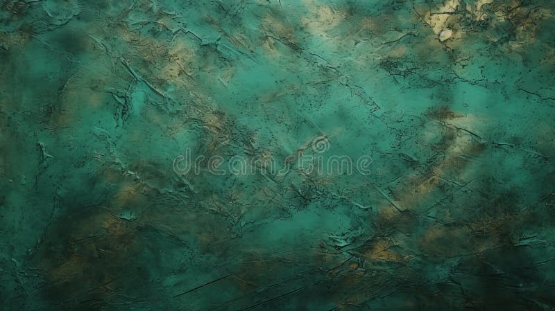 Texture of Emerald Paint on a Damaged and Scratched Wall AI Generated ...