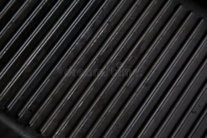Texture of Empty Black Cast Heavy Iron Grill Pan, Modern Kitchen ...