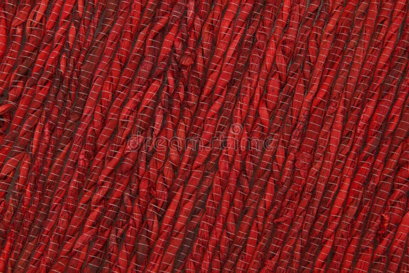 Texture En Bambou Rouge De Couvre-tapis Image stock - Image du ...