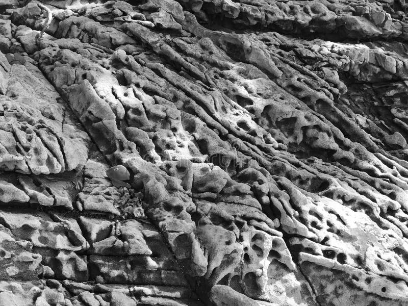 Eroded Sand Stone at the Beach Caused of Wind and Sea Stock Photo ...