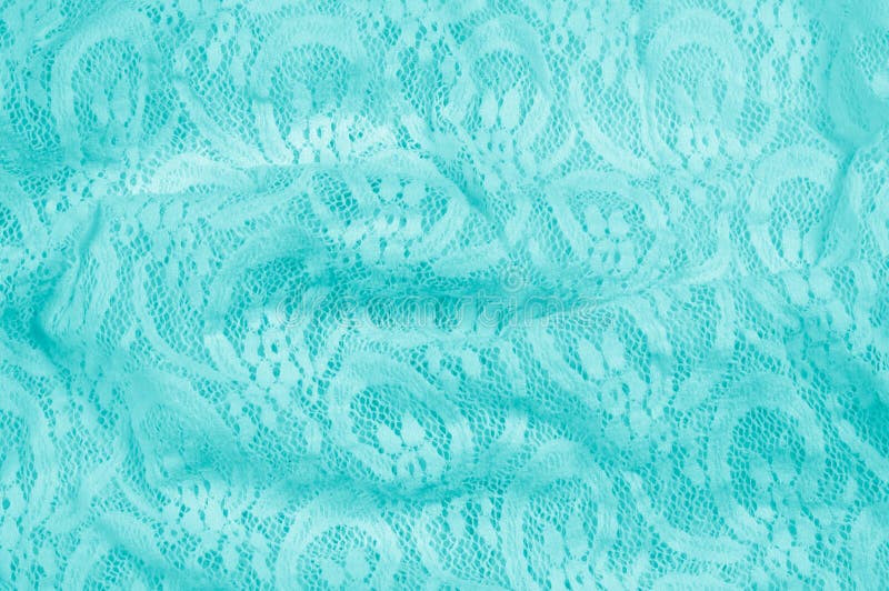 Texture, Fabric, Background. Lacy Turquoise Fabric, Lace Stock Photo ...