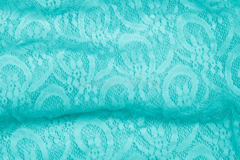 Texture, Fabric, Background. Lacy Turquoise Fabric, Lace Stock Photo ...