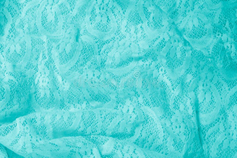 Texture, Fabric, Background. Lacy Turquoise Fabric, Lace Stock Photo ...