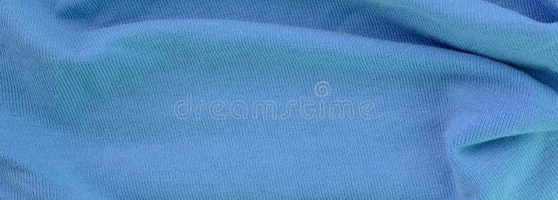The Texture of the Fabric in Blue Color. Material for Making Shirts and ...