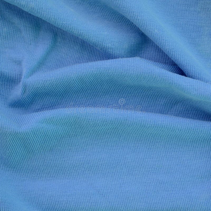 The Texture of the Fabric in Blue Color. Material for Making Shirts and ...