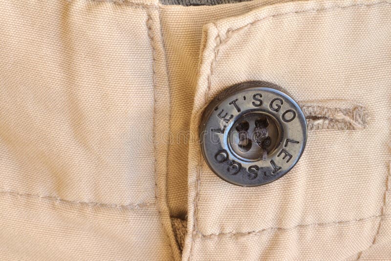 Denim Texture with Button for Clothes. Editorial Stock Photo - Image of ...