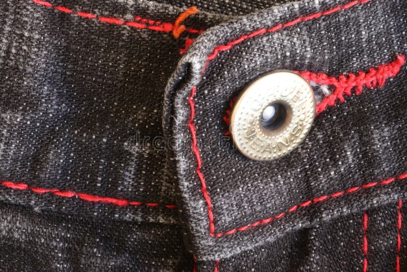 Denim Button Hole stock image. Image of jeans, denim, pants - 7506885