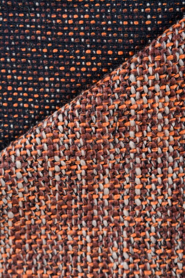 The Texture of the Fabric Chanel Large Weave, Brown with Place for Your ...