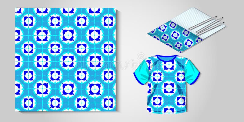 Texture for Fabric and Design of Objects and Sample Application Stock ...