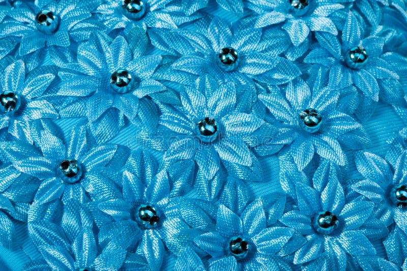 Texture with Fabric Flowers Stock Photo - Image of cloth, gems: 28088894