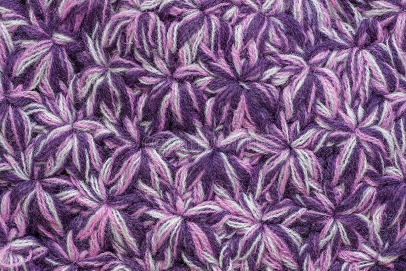Texture Fabric Knitted from Colored Yarn. Stock Photo - Image of ...