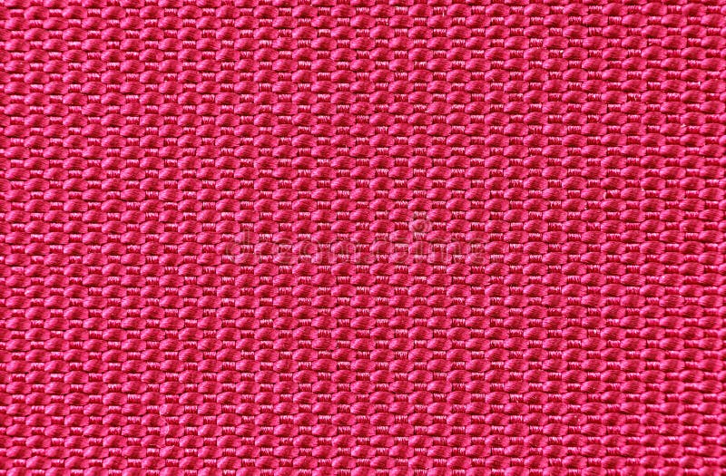 The Texture of the Fabric is Red in Small Stripes. Material with ...