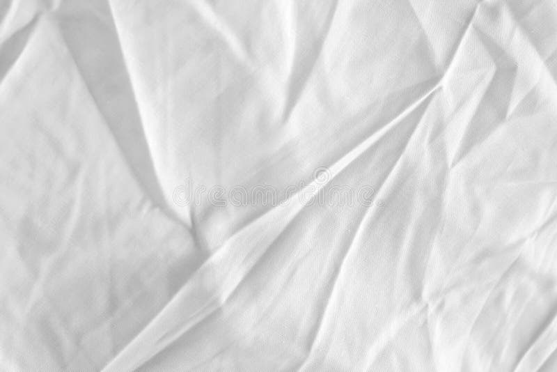 The Texture of the Fabric is White Color Background, Creased Cloth ...